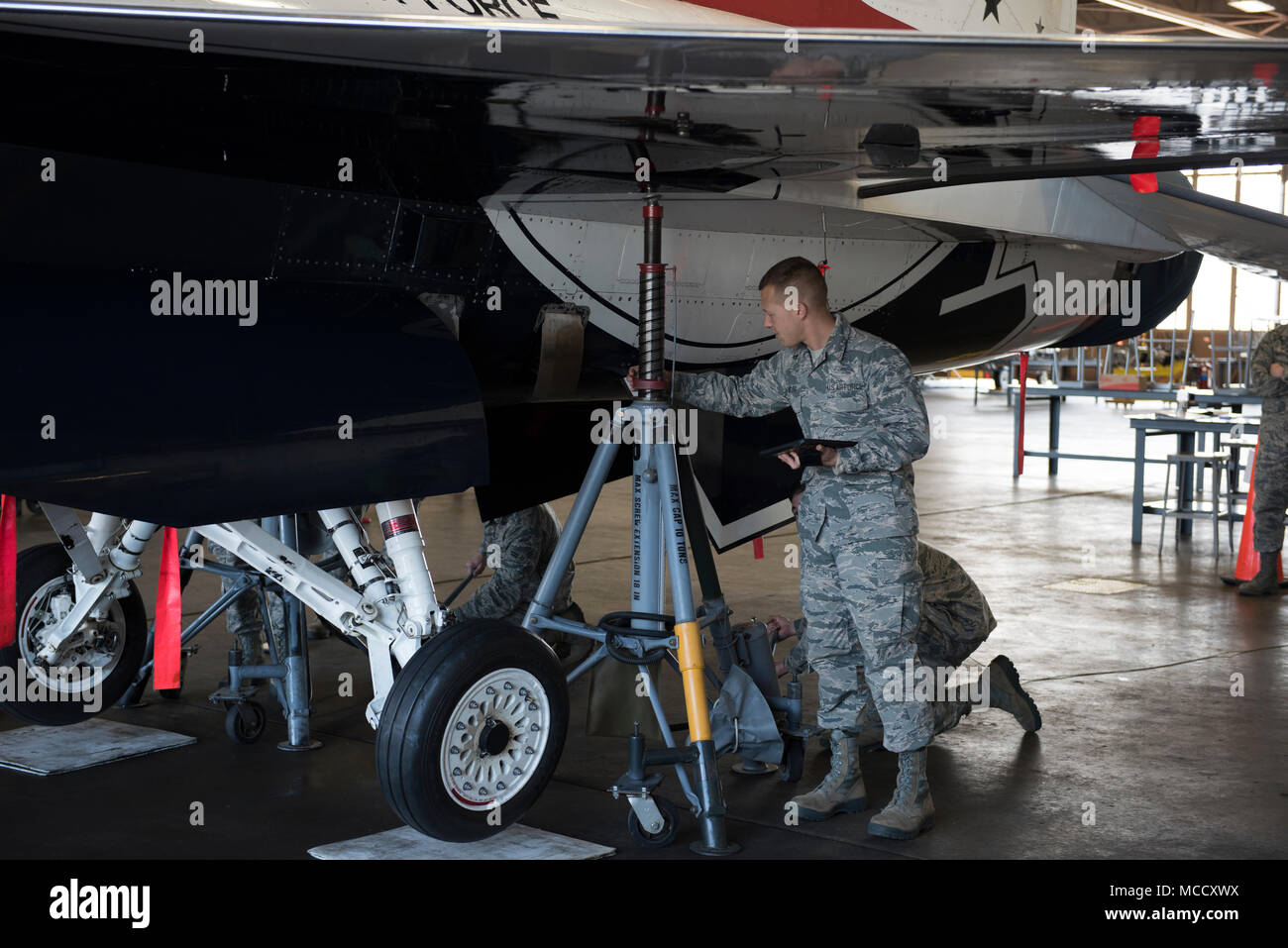 Airmen 1st Class Jack Crandell and Brandon Carlson, 362nd Training ...