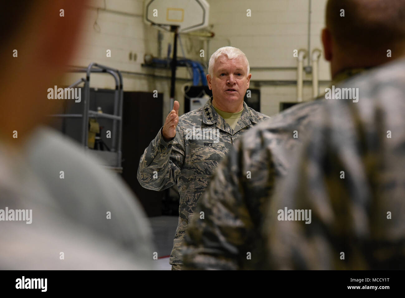 Lt. Gen. L. Scott Rice, the Director of the Air National Guard speaks ...