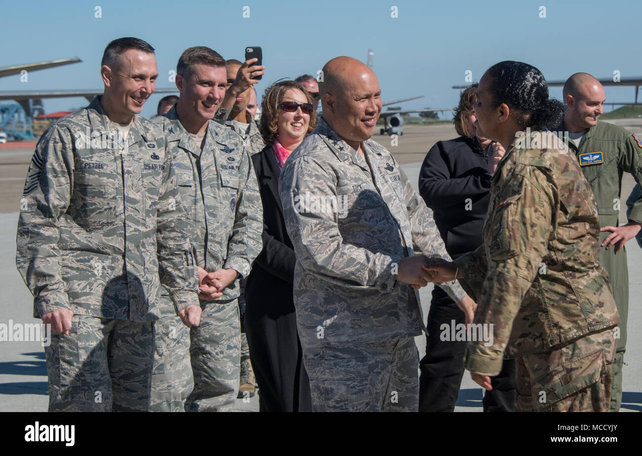 Lt. Gen. GI Tuck the 18th Air Force commander, Scott Air Force Base ...