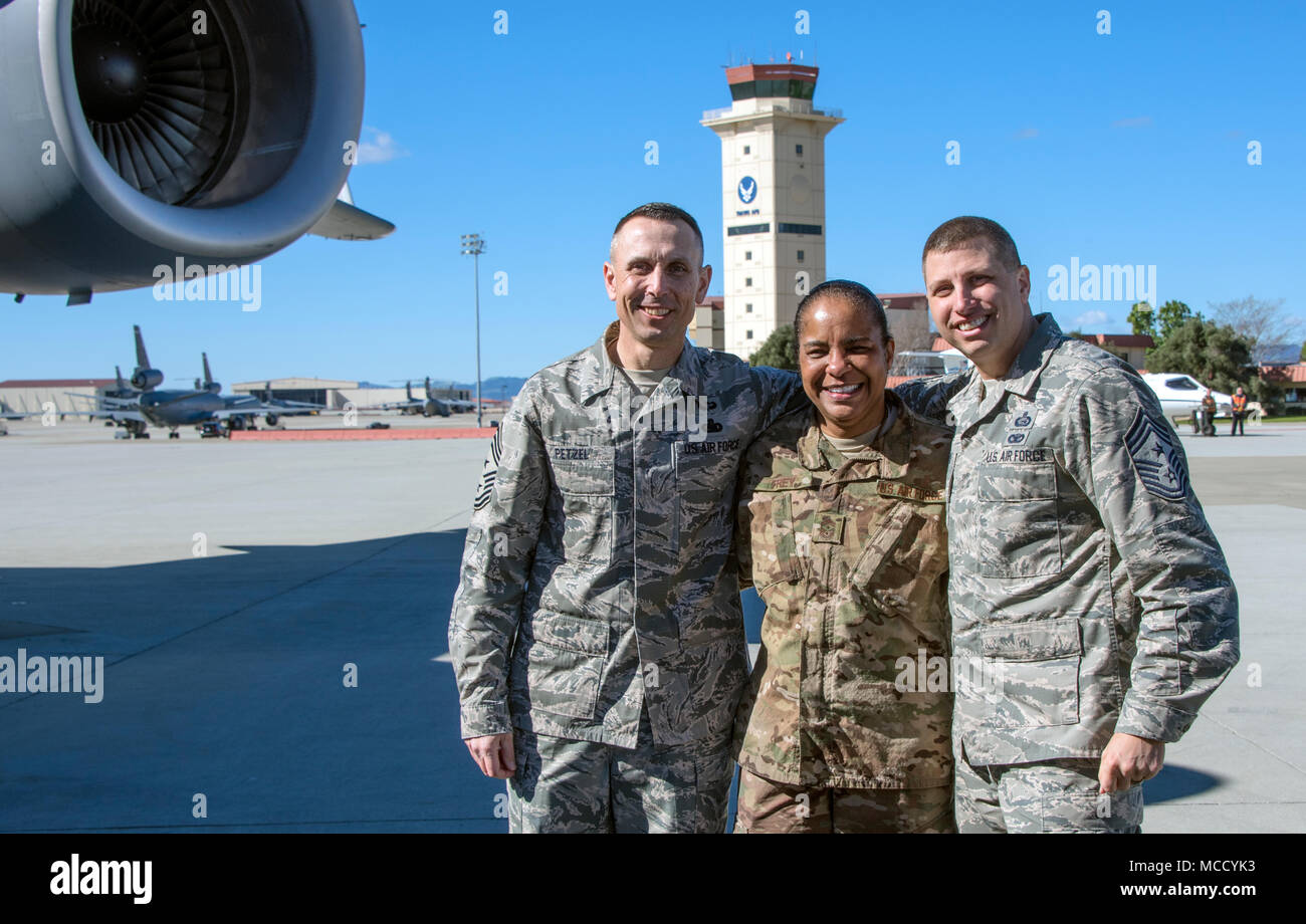 Chief Master Sgt. Todd Petzel, 18th Air Force command chief master ...