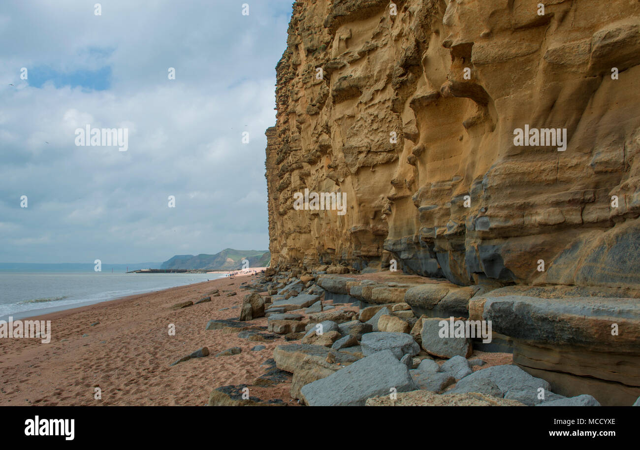 Cliffs at West bay Stock Photo - Alamy