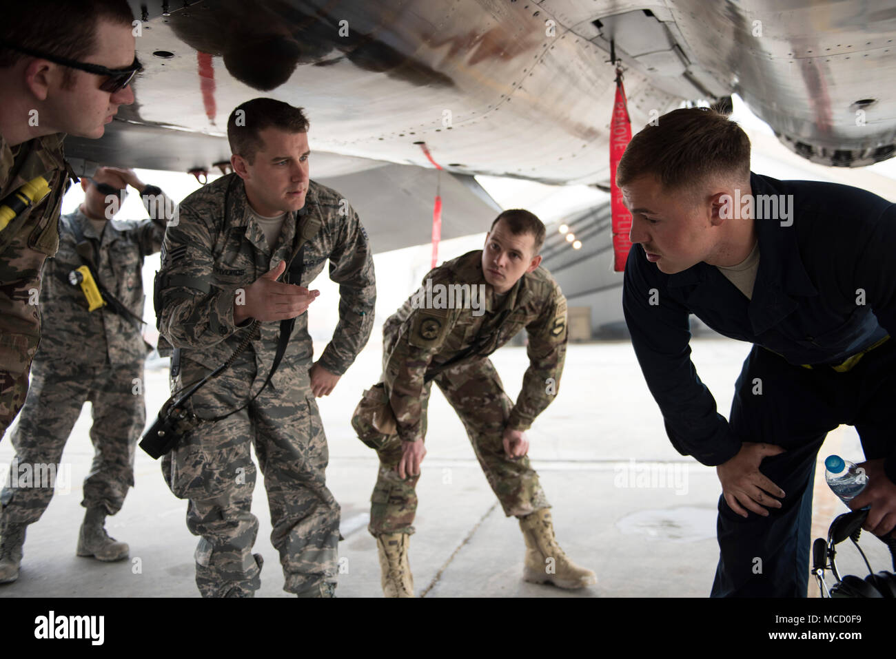 Staff Sgt. Schuler Edge, a crew chief assigned to the 332d ...