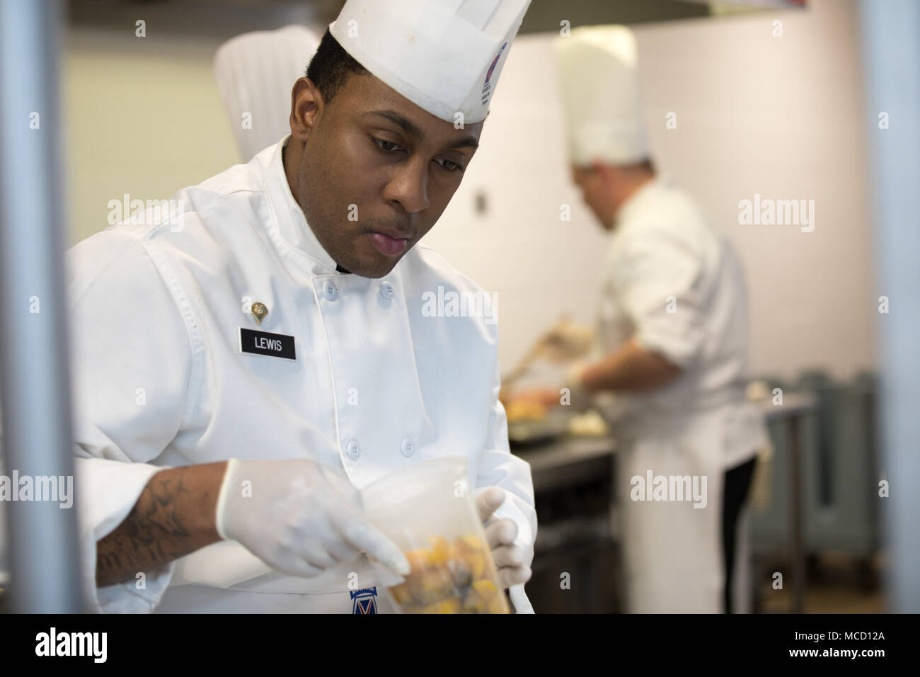 Spc. Raysean Lewis, a Soldier with 10th Brigade Support Battalion, 1BCT ...
