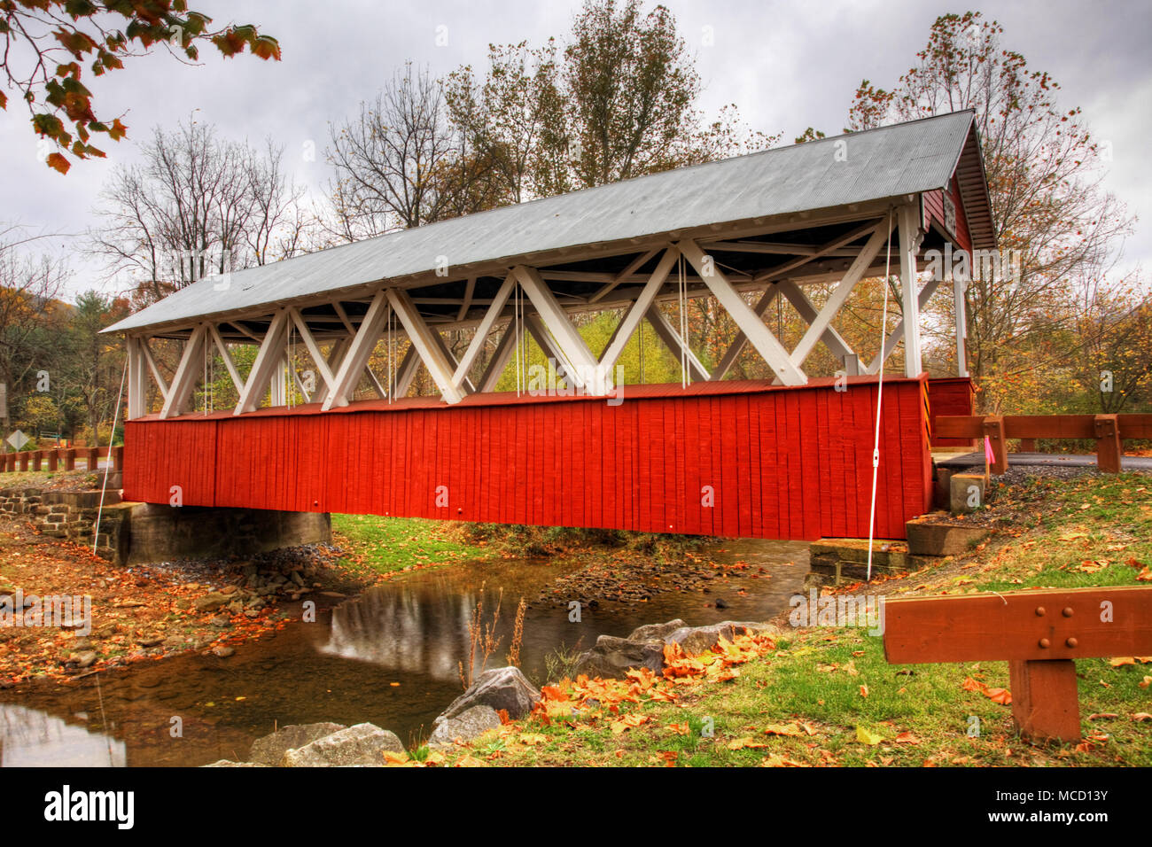 Covered Bridges Pennsylvania High Resolution Stock Photography and ...