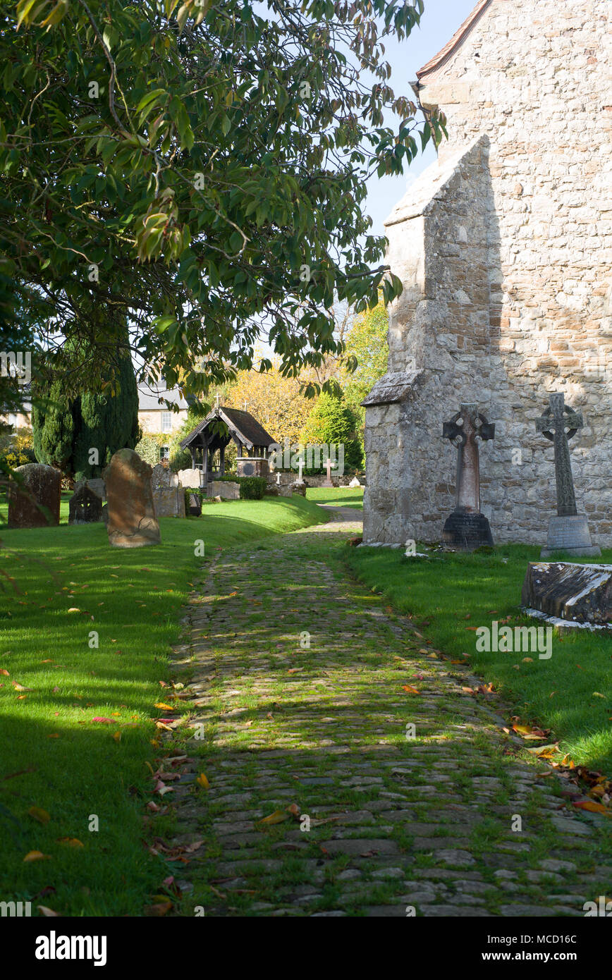 St Peter and St Paul church, Saltwood Kent Stock Photo - Alamy