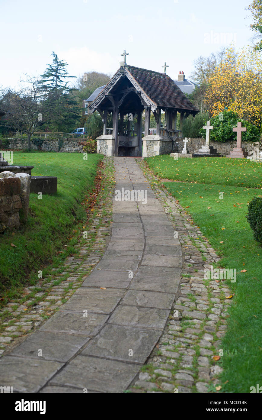 St Peter and St Paul church, Saltwood Kent Stock Photo - Alamy