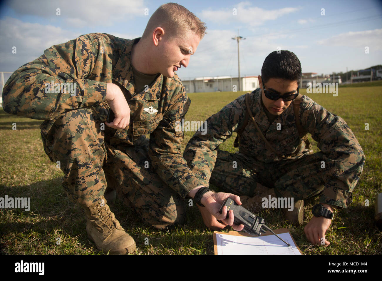 Petty Officer 3rd Class Tyler Bailey and Seaman Luis Pompa, hospital ...