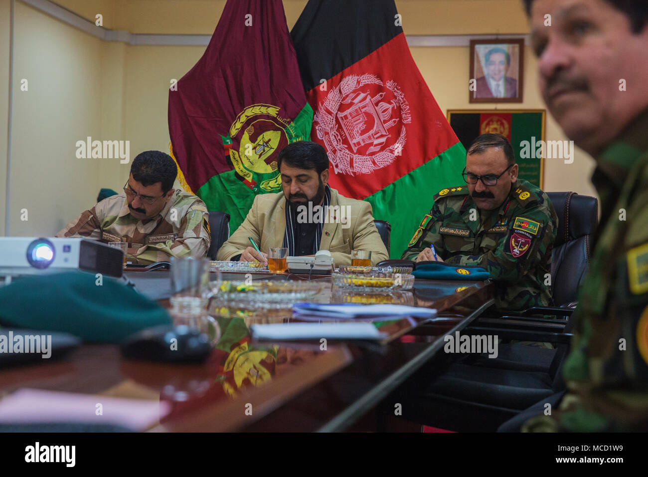 Brig. Gen. Dawood Tarakhil, commanding general of the 505th Zone Afghan ...