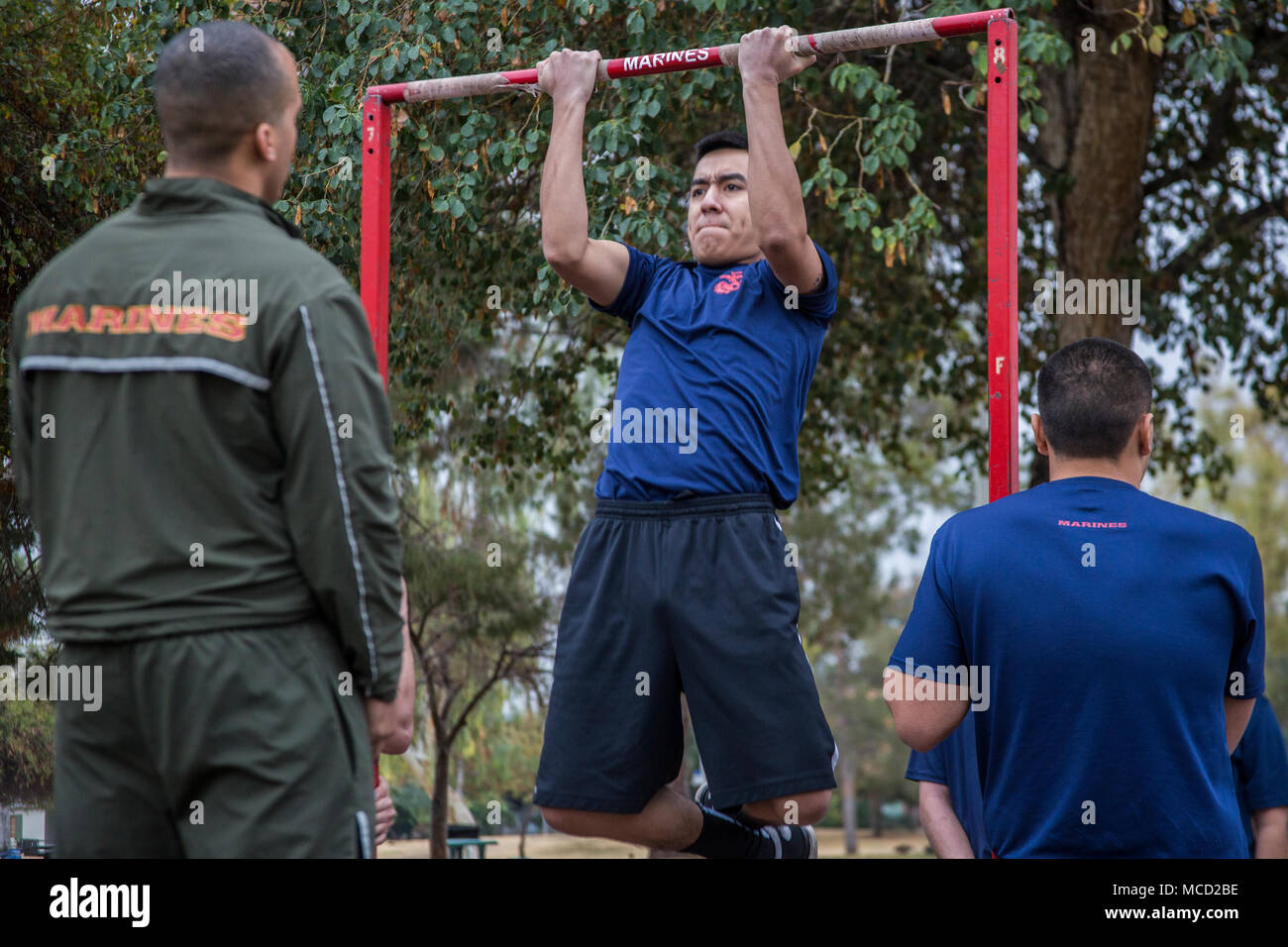 U.S. Maines with Recruiting Station Phoenix conduct an Initial Strength ...