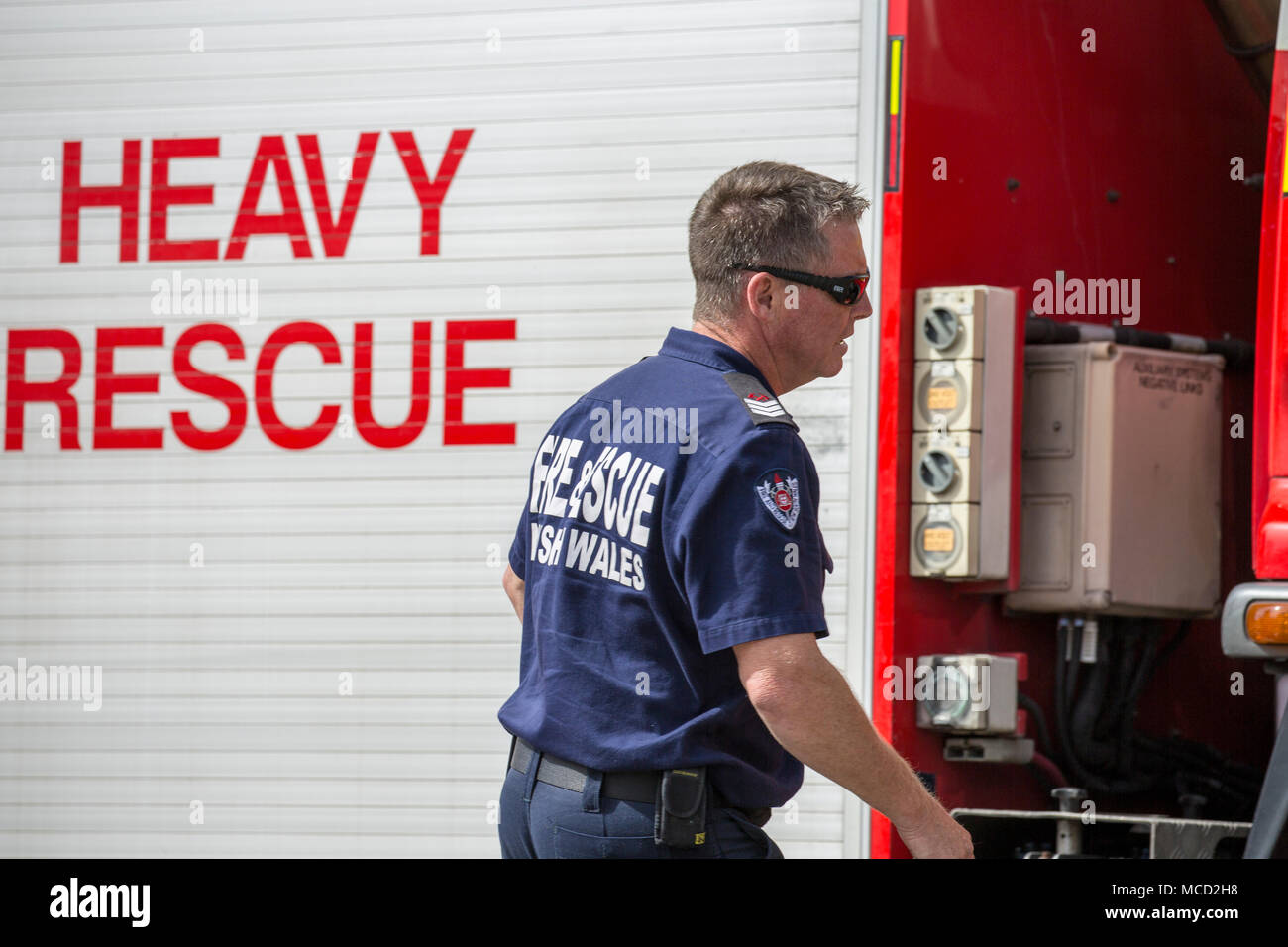 Sydney firefighter from NSW Fire and Rescue,Australia Stock Photo - Alamy