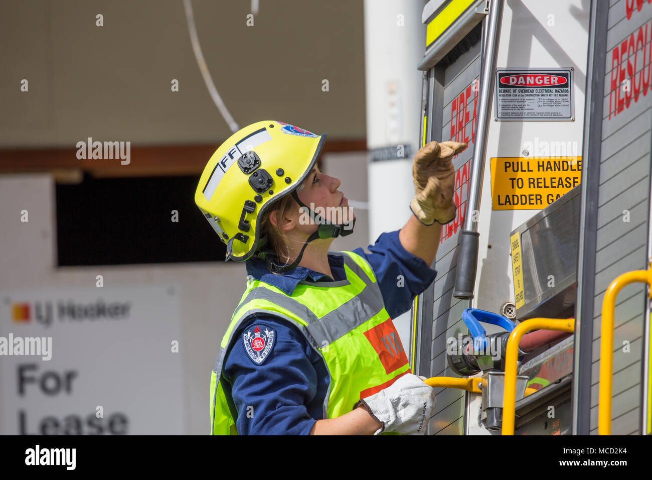 Firefighter uniforms hi-res stock photography and images - Alamy