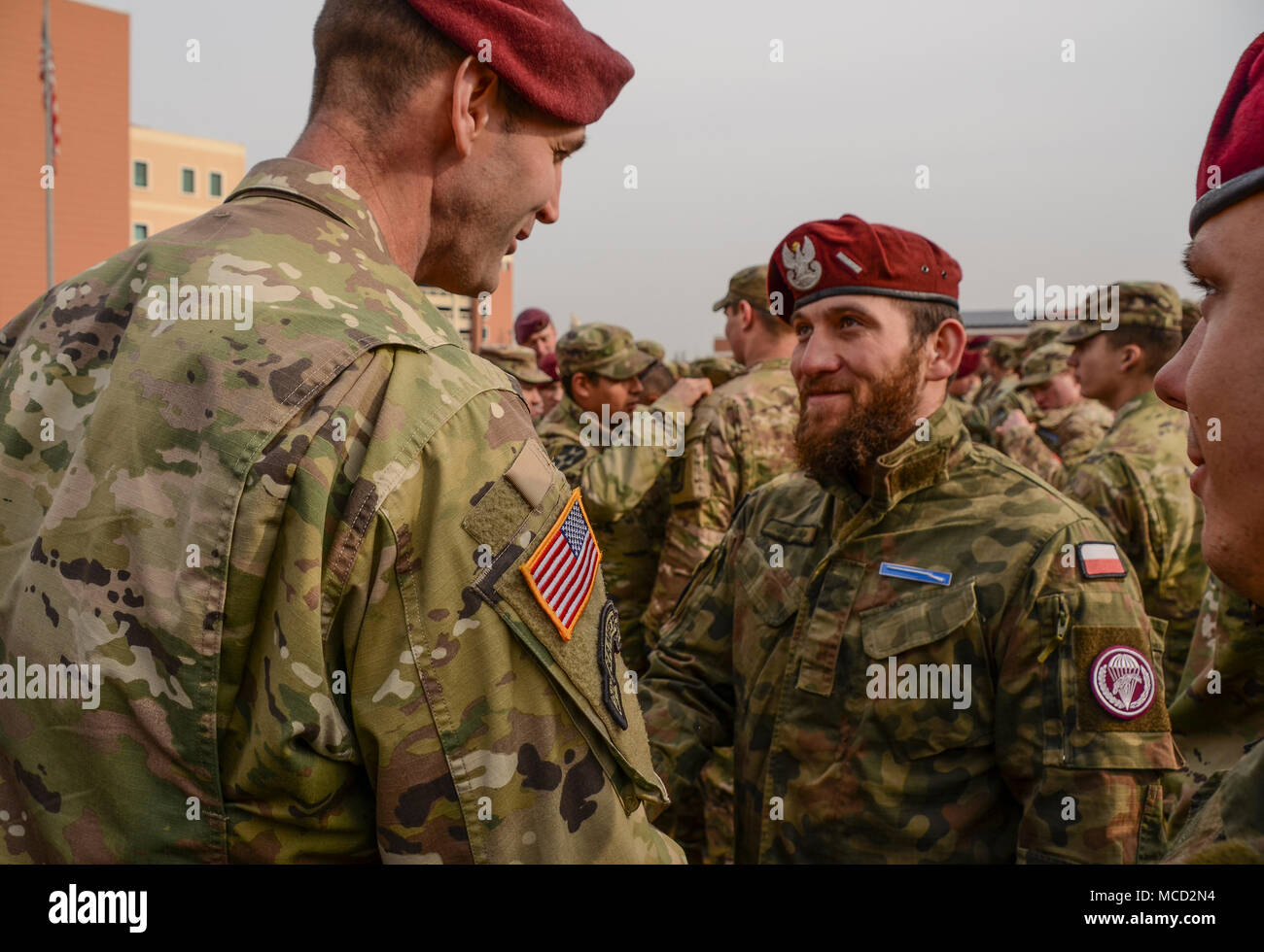 A NATO ally from Poland is congratulated for earning the Expert ...