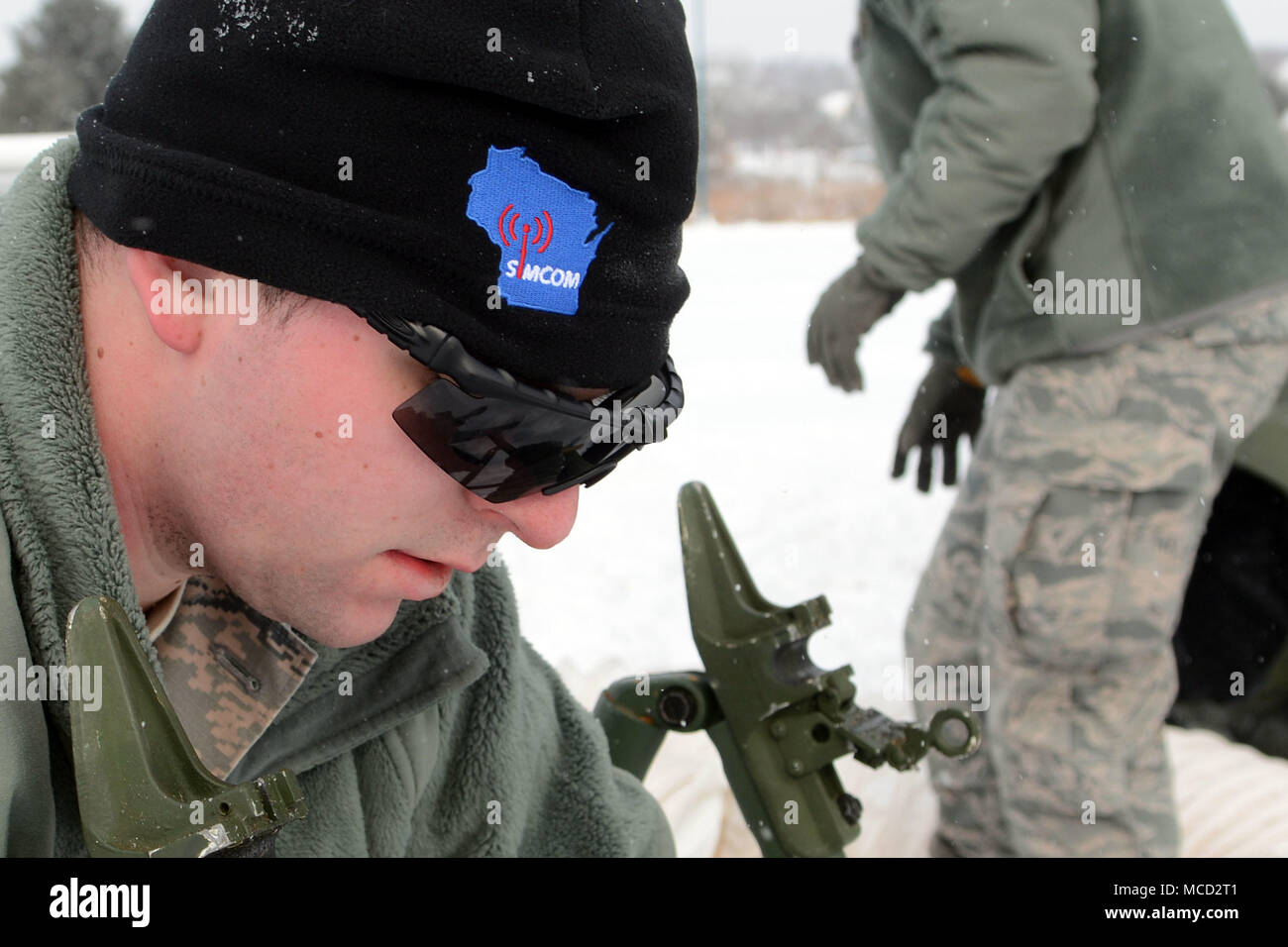 U.S. Air National Guard Staff Sgt. Ryan Malecki, radio frequency ...