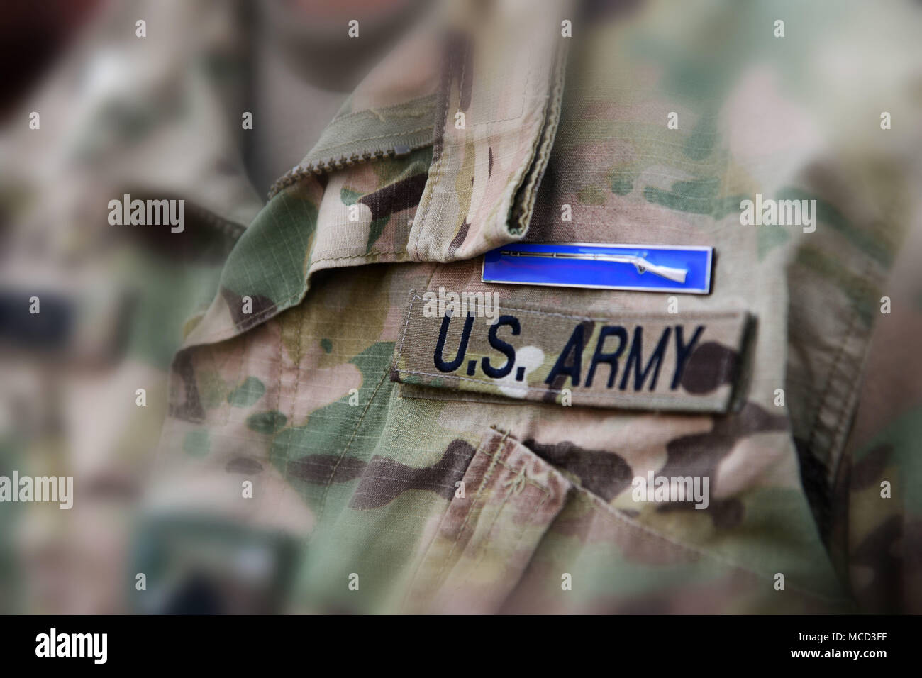 A U.S. Army Paratrooper assigned to the 173rd Airborne Brigade wears ...