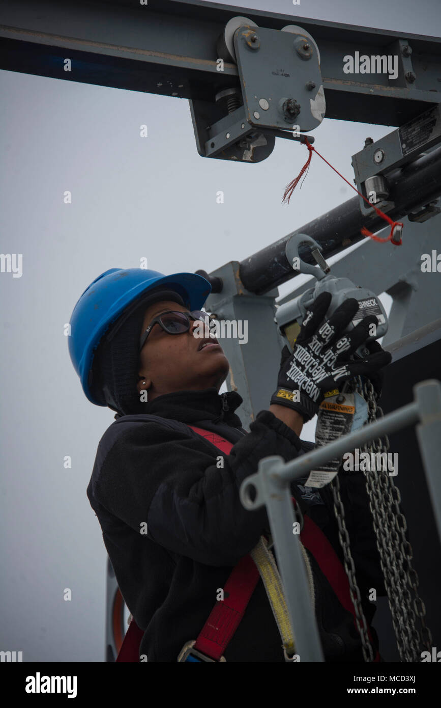 ATLANTIC OCEAN (Feb. 14, 2018) Firecontrolman 2nd Class Tierra Allen ...