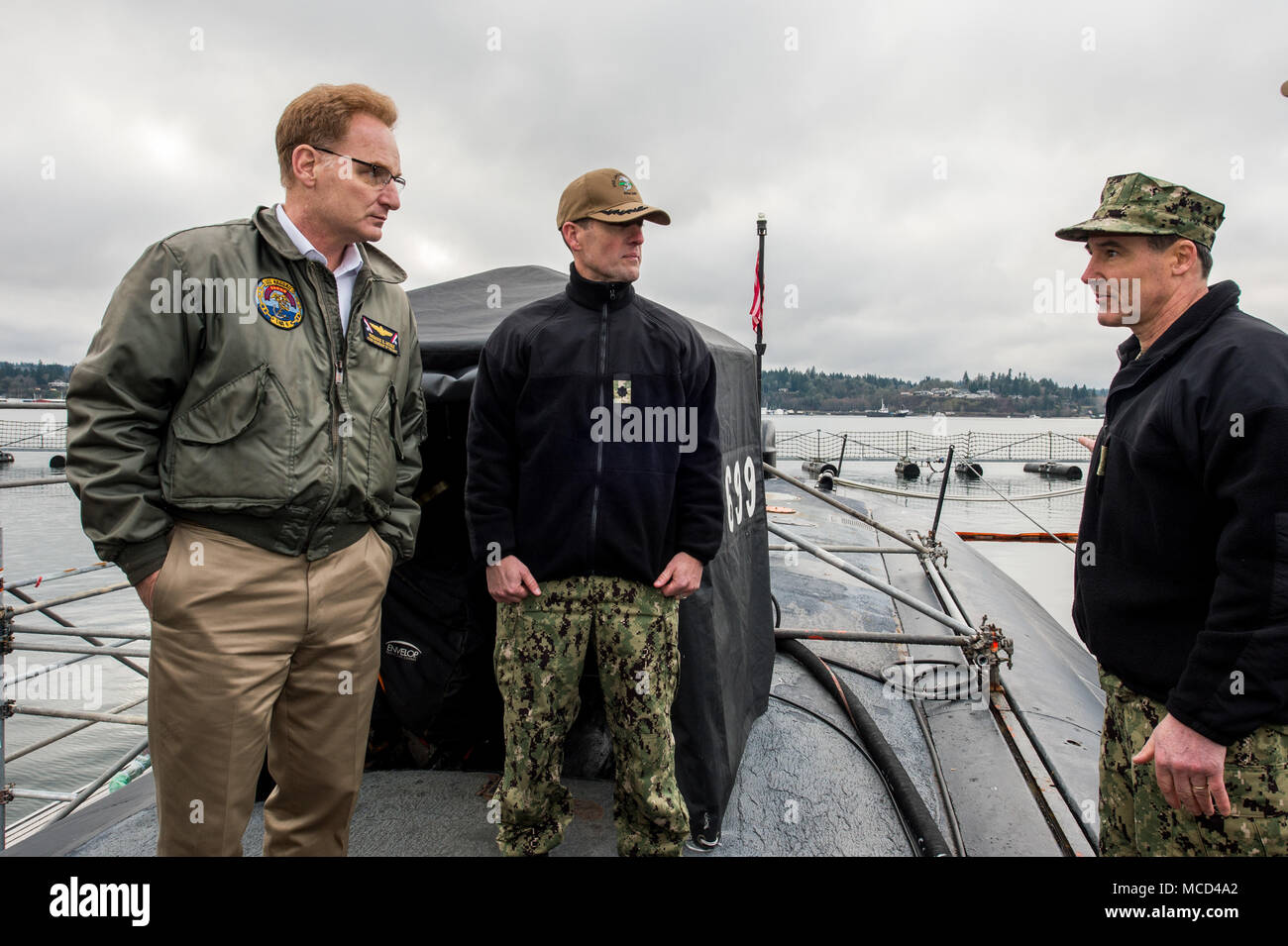 Undersecretary of the Navy, the honorable Thomas B. Modly, tours the ...