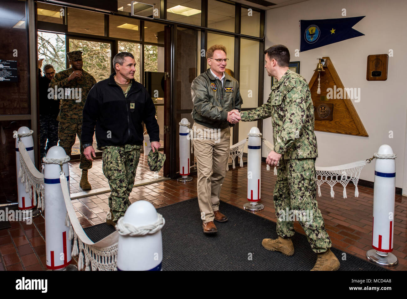Undersecretary of the Navy, the honorable Thomas B. Modly, arrives with ...