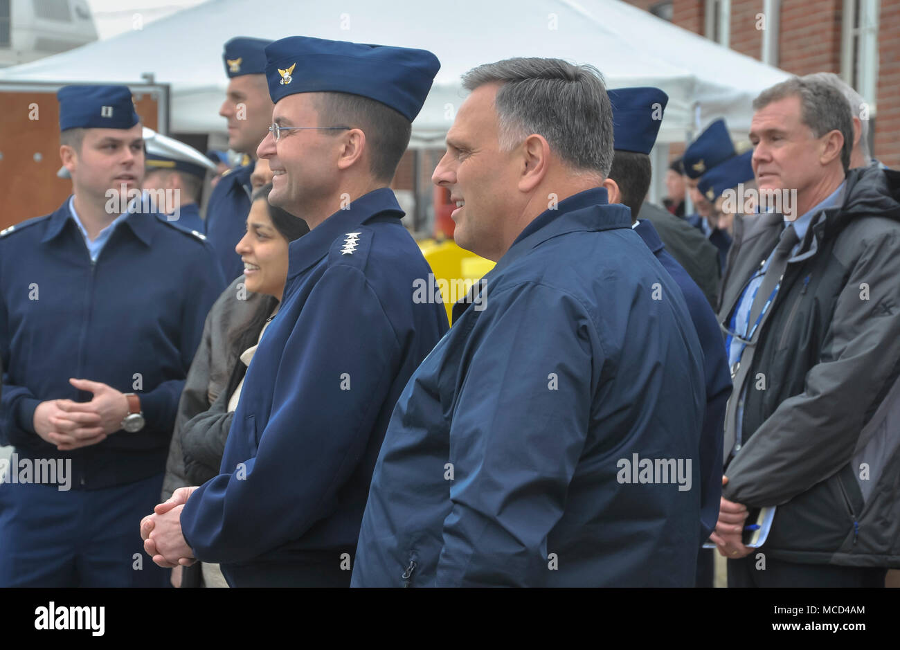 Coast Guard and Department of Homeland Security leadership, Lt. Ben ...
