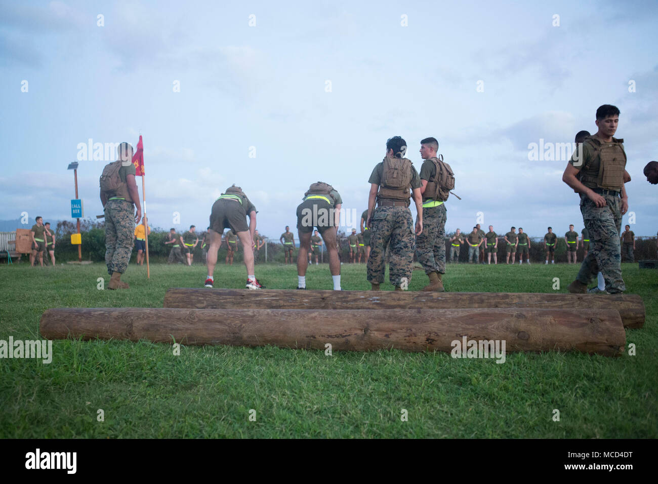 U.S. Marines and Sailors with Headquarters Battalion, Marine Corps Base ...
