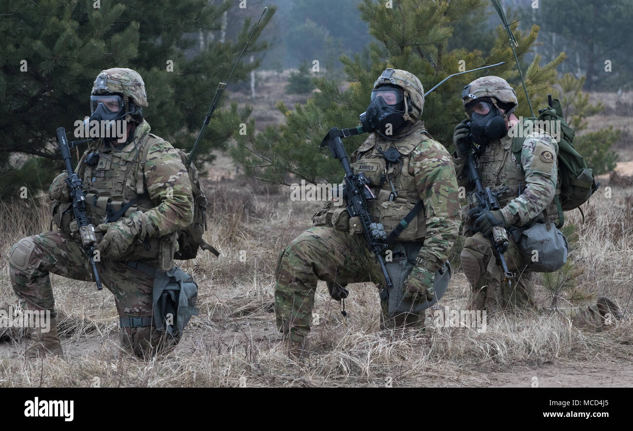 U.S. Soldiers assigned to Iron Troop, 3rd Squadron, 2nd Cavalry ...