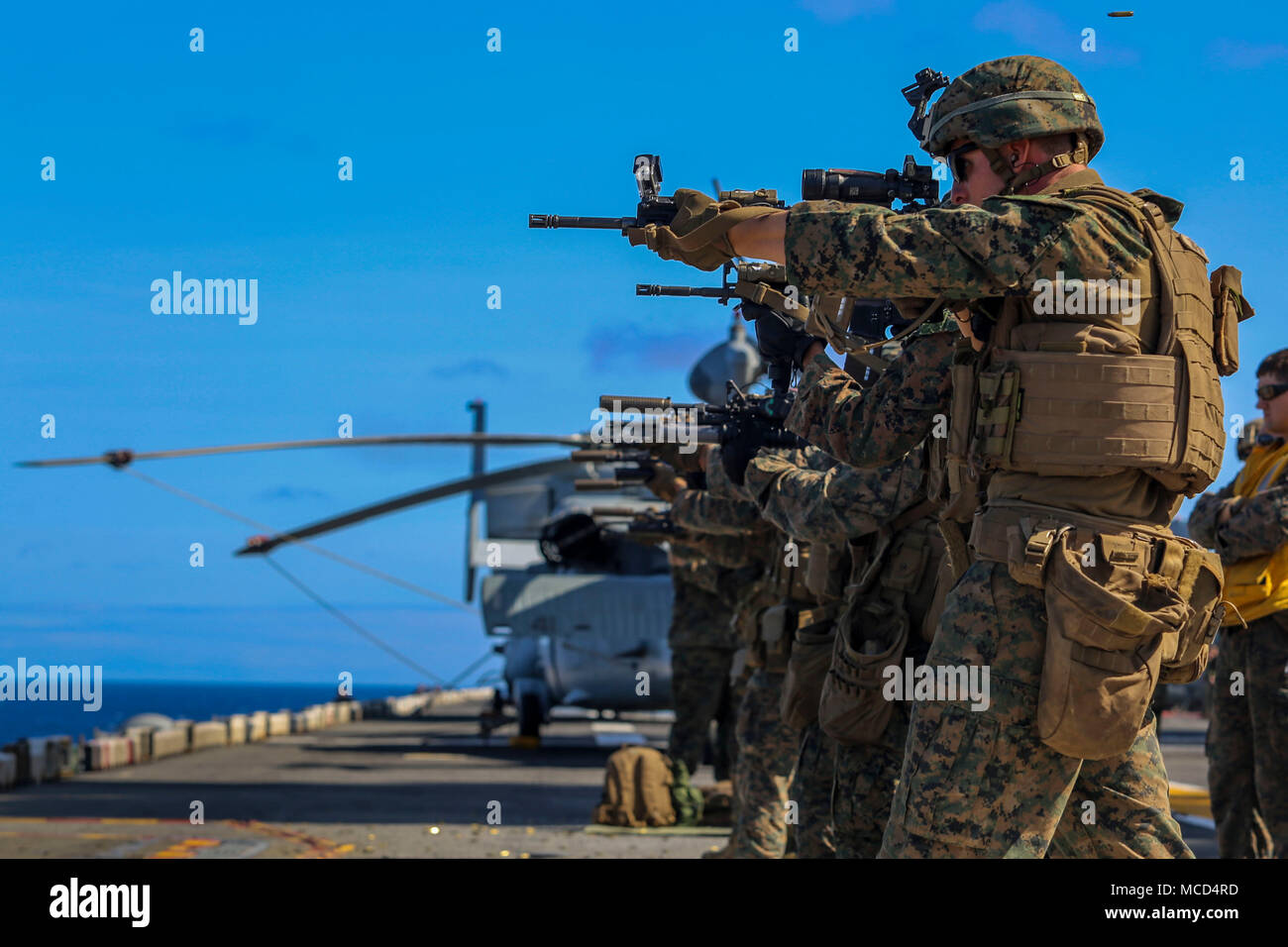 U.S. Marines with Battalion Landing Team, 2nd Battalion, 6th Marine ...