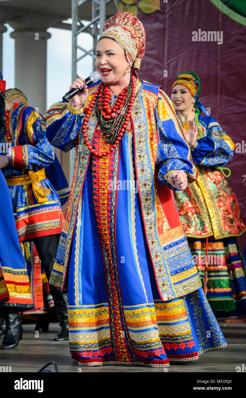 Tambov, Tambov region, Russia. 15th Apr, 2018. Performance of the ...