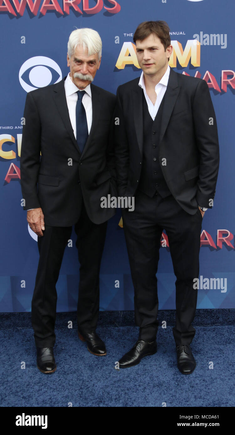 Las Vegas, Nevada, USA. 15th Apr, 2018. Actors Sam Elliott and Ashton ...