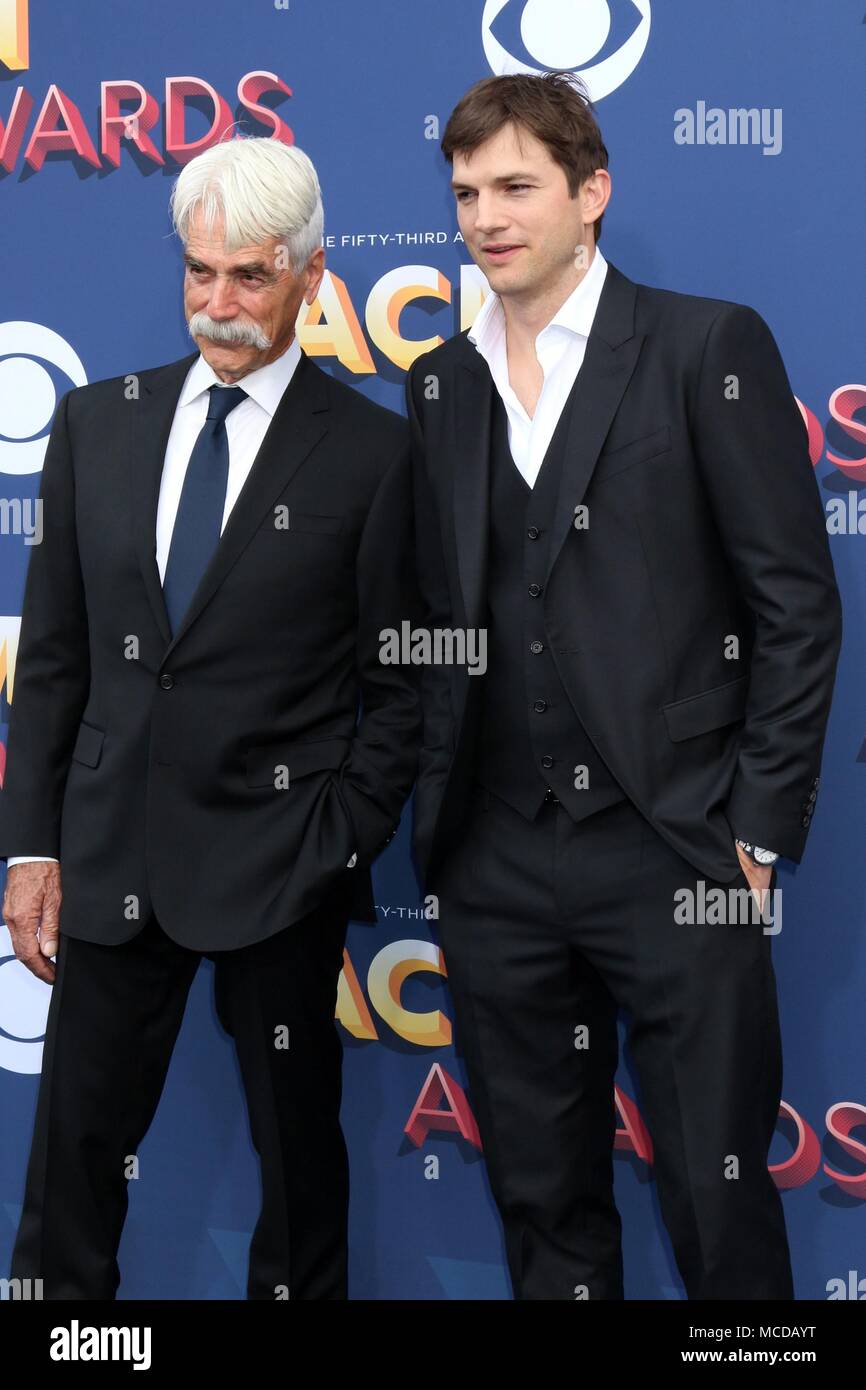 Las Vegas, NV, USA. 15th Apr, 2018. Sam Elliott, Ashton Kutcher at ...