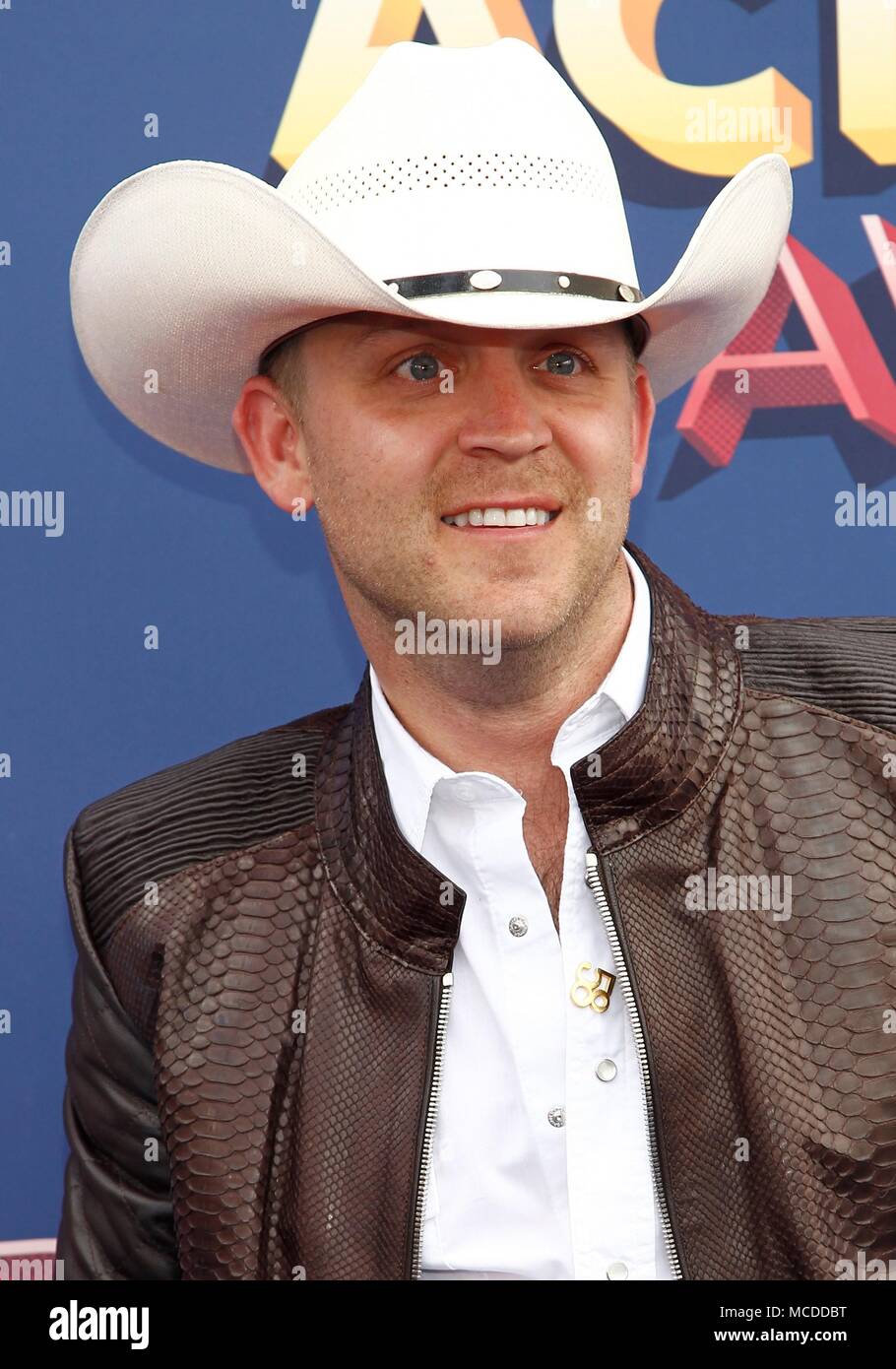 Las Vegas, NV, USA. 15th Apr, 2018. Justin Moore at arrivals for 53rd ...