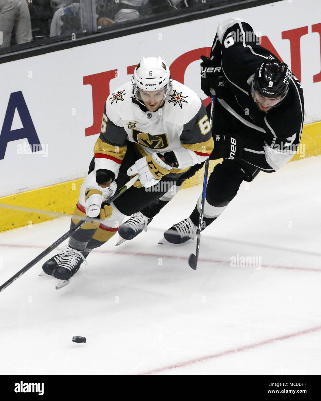 Los Angeles, California, USA. 15th Apr, 2018. Vegas Golden Knights ...
