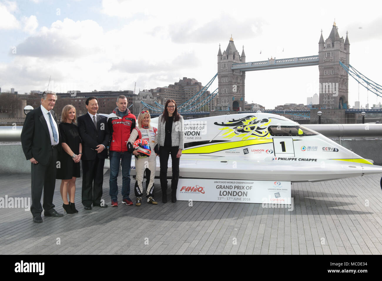 London UK 16 April 2018 Photo call for the The UIM F1H2O World ...