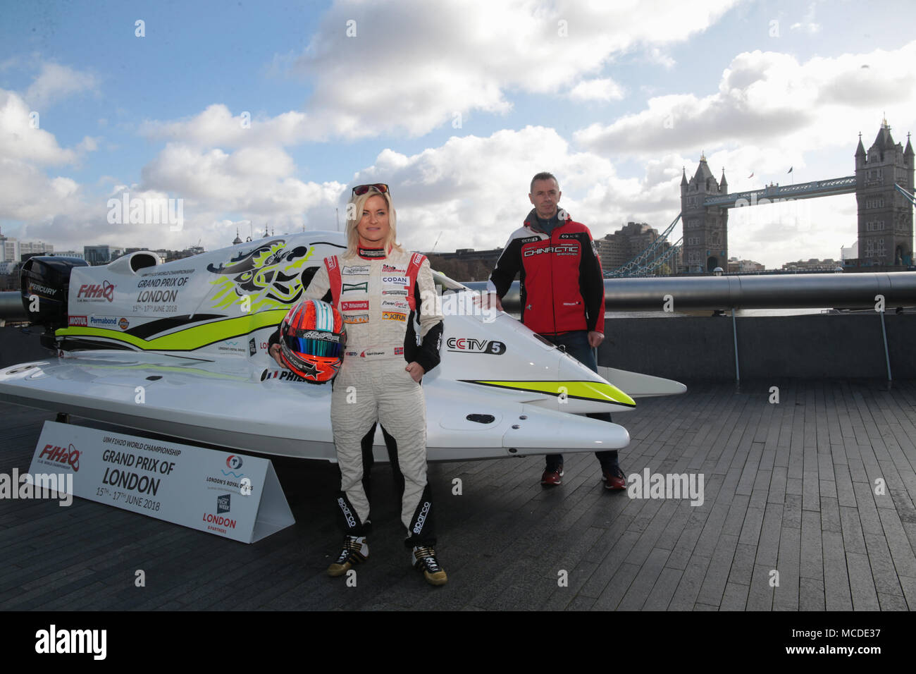 London UK 16 April 2018 Photo call for the The UIM F1H2O World ...