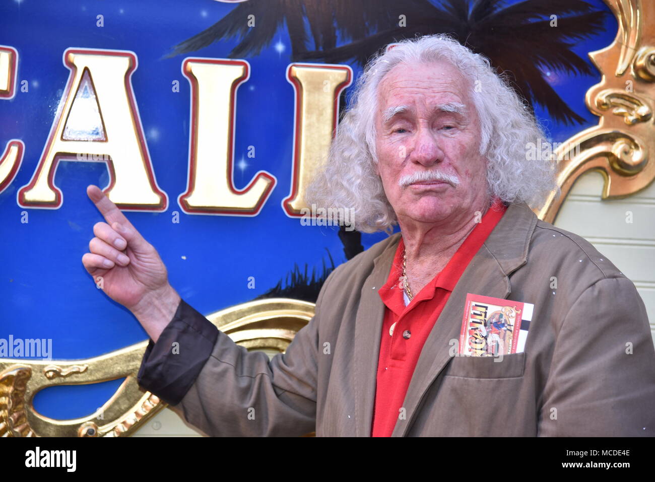 12 April 2018, Germany, Cologne: Musician Hans Sueper arrives at the ...