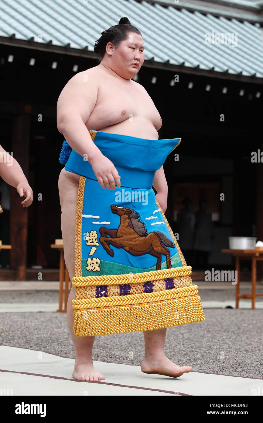 Tokyo Japan. 16th Apr, 2018. Ichinojyo, APRIL 16, 2018 - Sumo : Annual ...