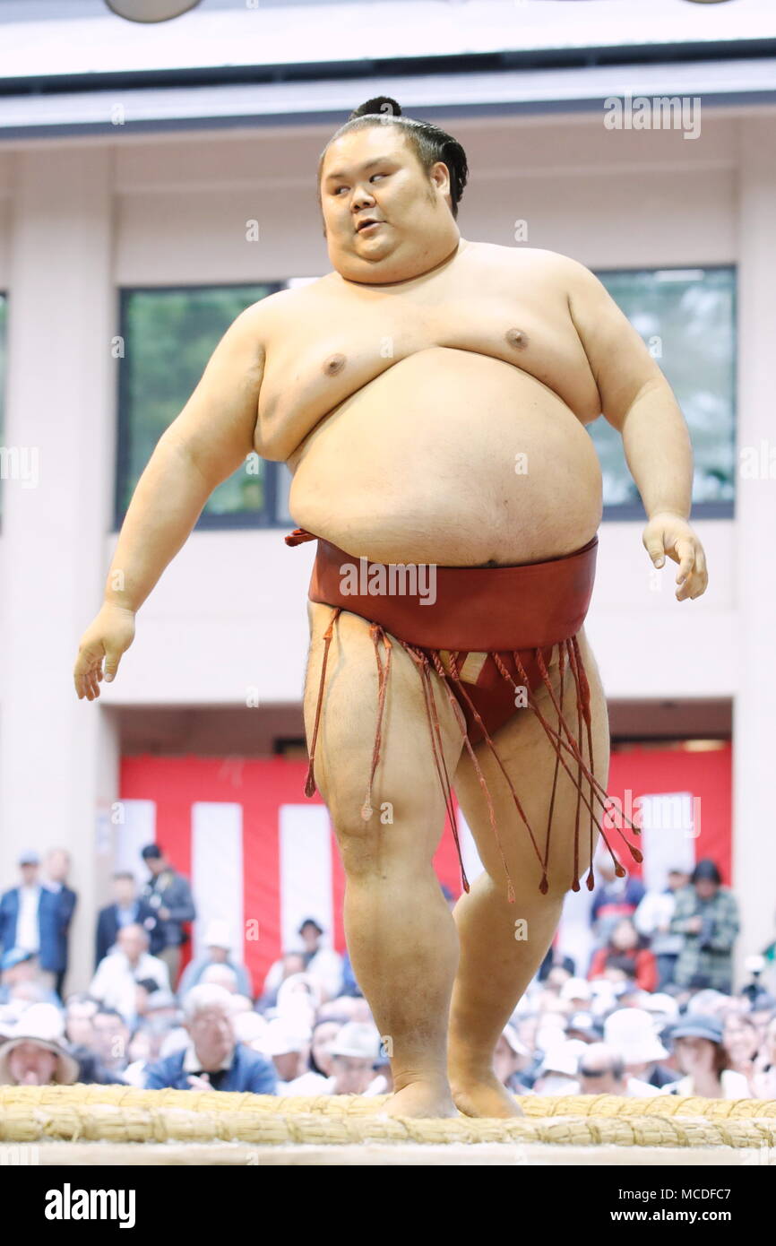 Tokyo Japan. 16th Apr, 2018. Chiyomaru, APRIL 16, 2018 - Sumo : Annual ...