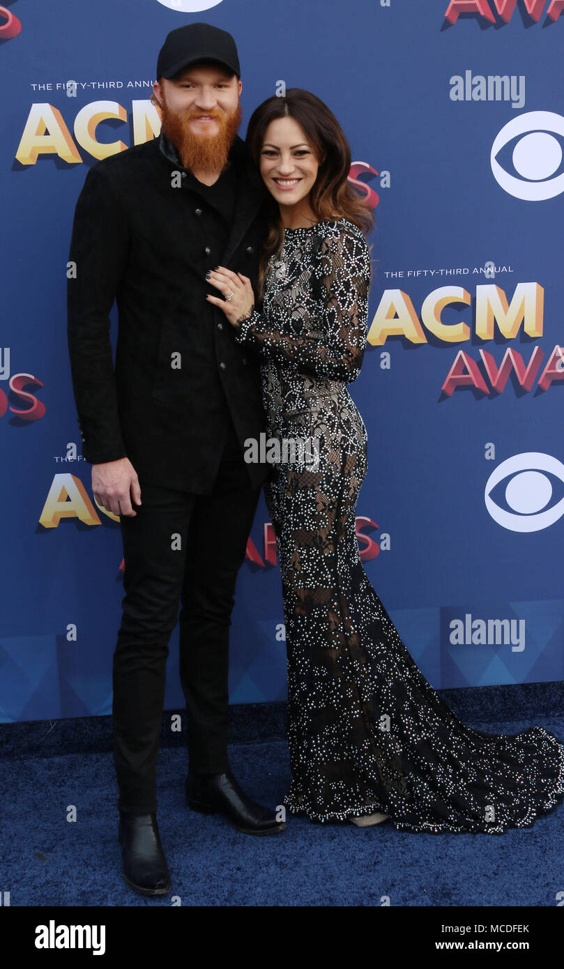 Las Vegas, Nevada, USA. 16th Apr, 2018. Eric Paslay and wife Natalie ...