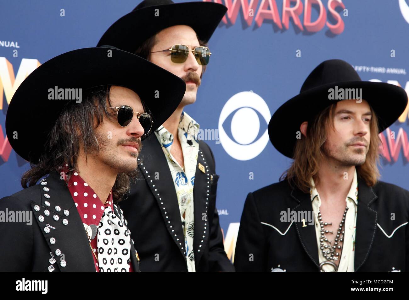 Cameron Duddy, Mark Wystrach and Jess Carson of Midland at arrivals for ...