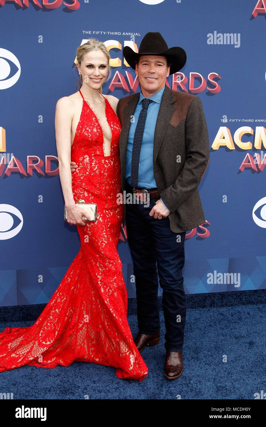Jessica Craig, Clay Walker at arrivals for 53rd Academy of Country ...