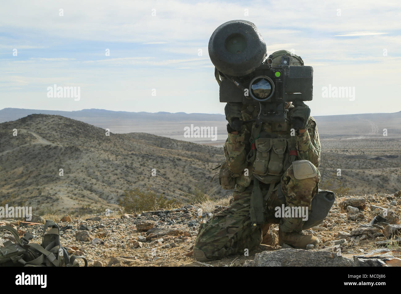 A U.S. Soldier assigned to 2nd Platoon “Bandit Troop”, 1st Squadron ...