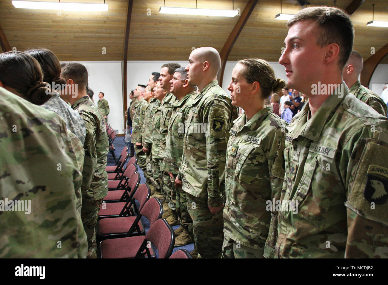 Soldiers with the 101st Main Command Post-Operational Detachment are ...