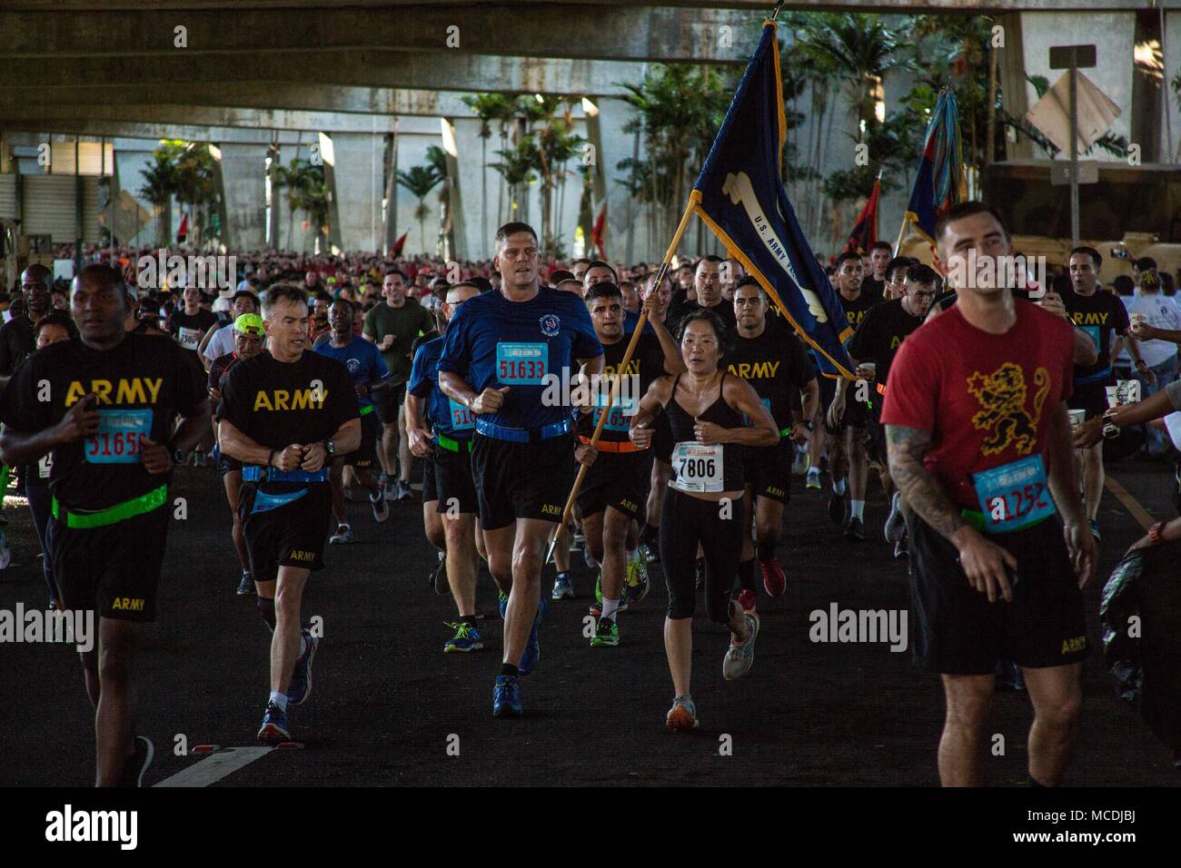 Brig. Gen. Peter Andrysiak, chief of staff, U.S. Army Pacific, leads ...