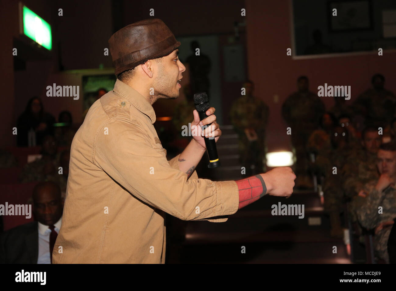 Pfc. Kevin Hooks, 78th Signal Battalion, depicts Martin Robison Delany ...