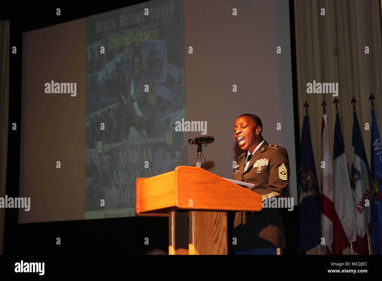 Keynote Speaker Sgt. Maj. Barbara O’Hara, assistant inspector general ...