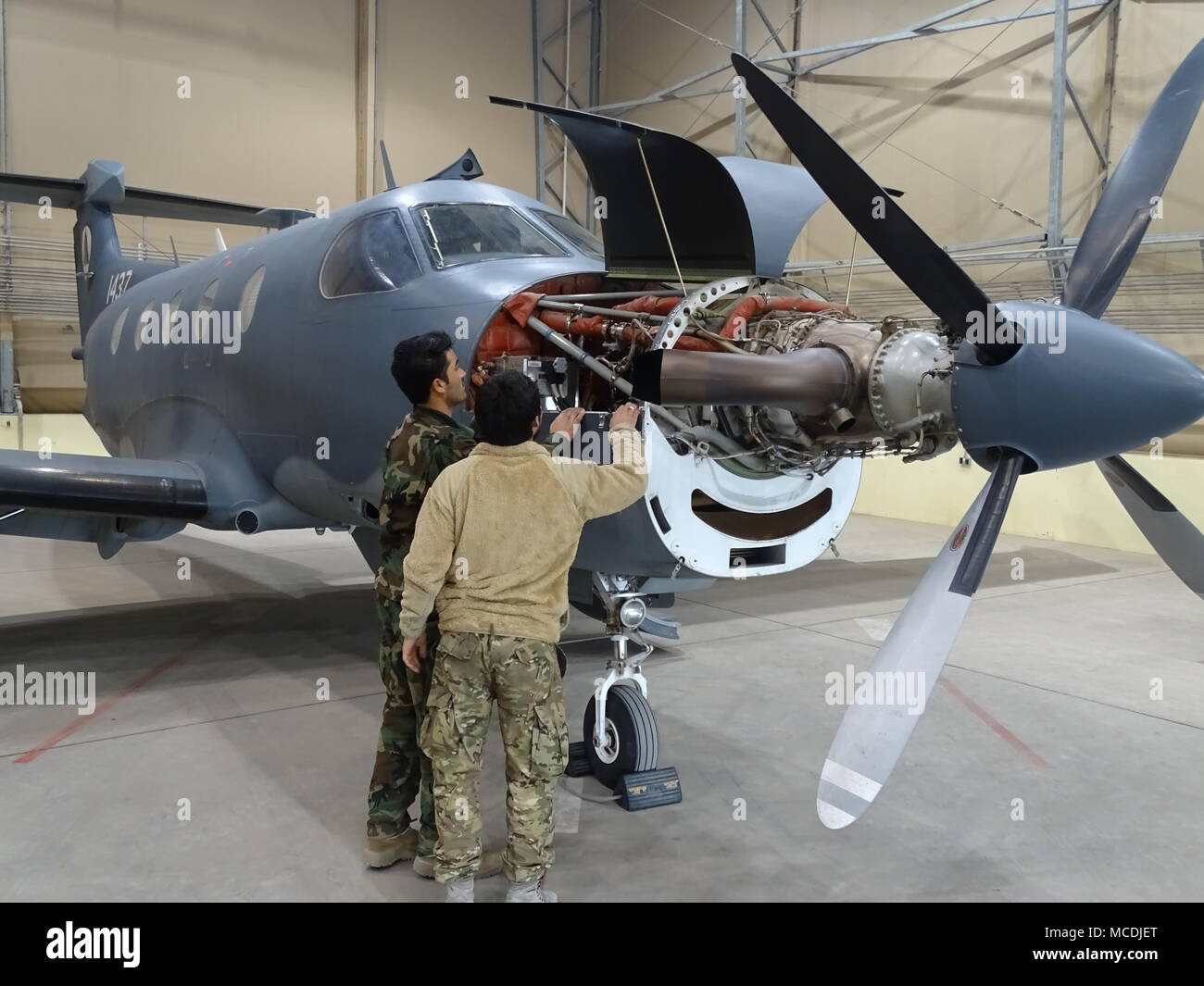 Aircraft maintenance technicians assigned to the 2nd Squadron, 777th ...