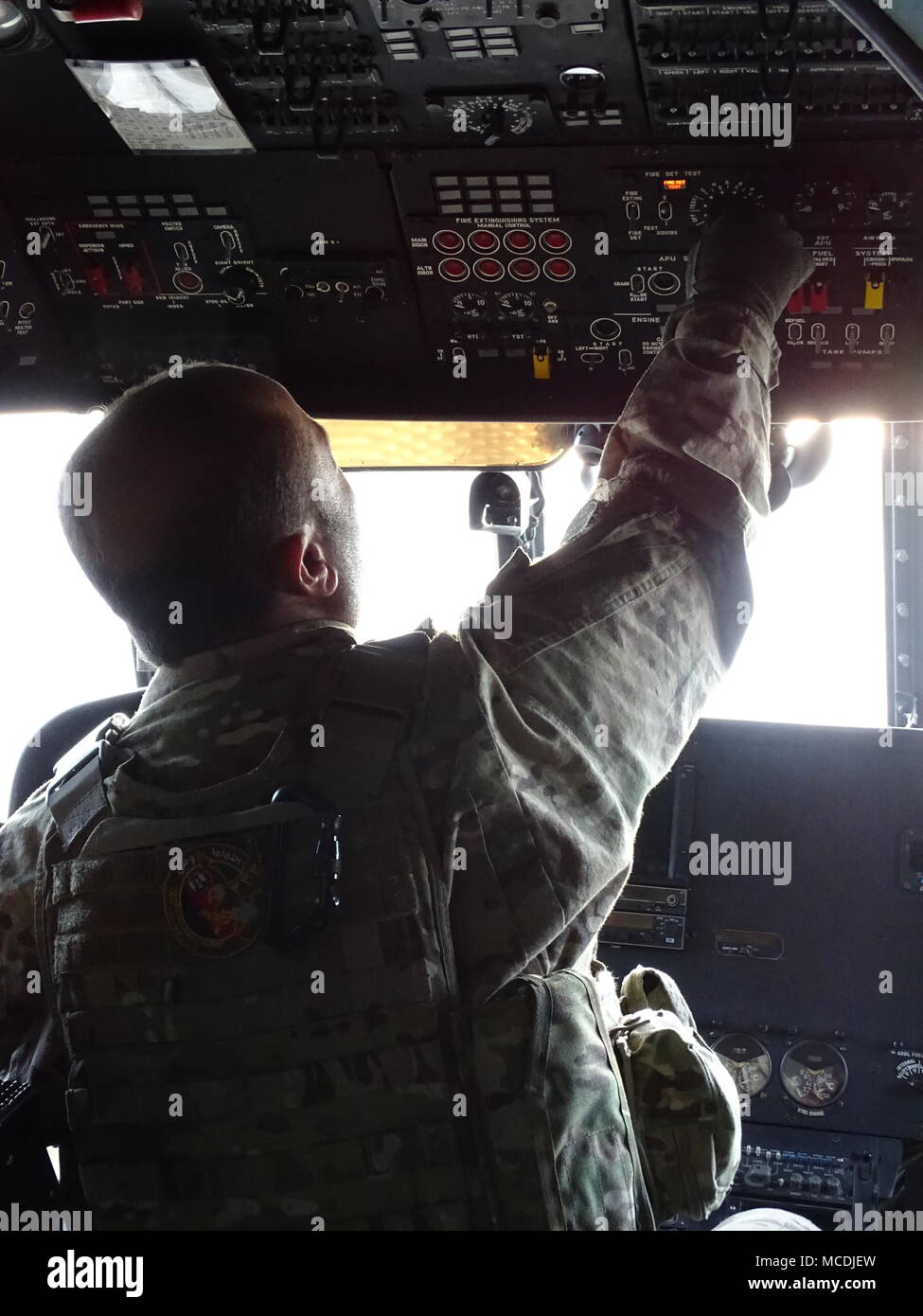 An Afghan crew chief with the 2nd Squadron, 777th Special Mission Wing ...