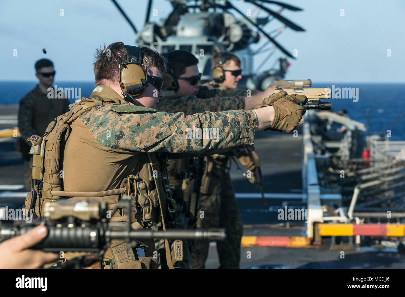 U.S. Marines with the Maritime Raid Force (MRF), 26th Marine ...