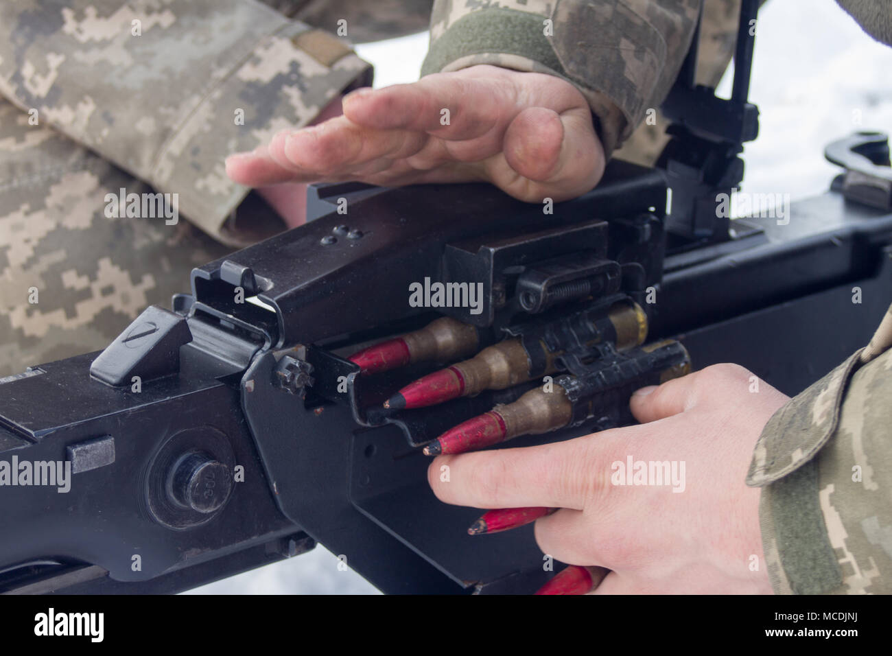 Ukrainian Soldiers assigned to 3rd Battalion, 14th Mechanized Brigade ...