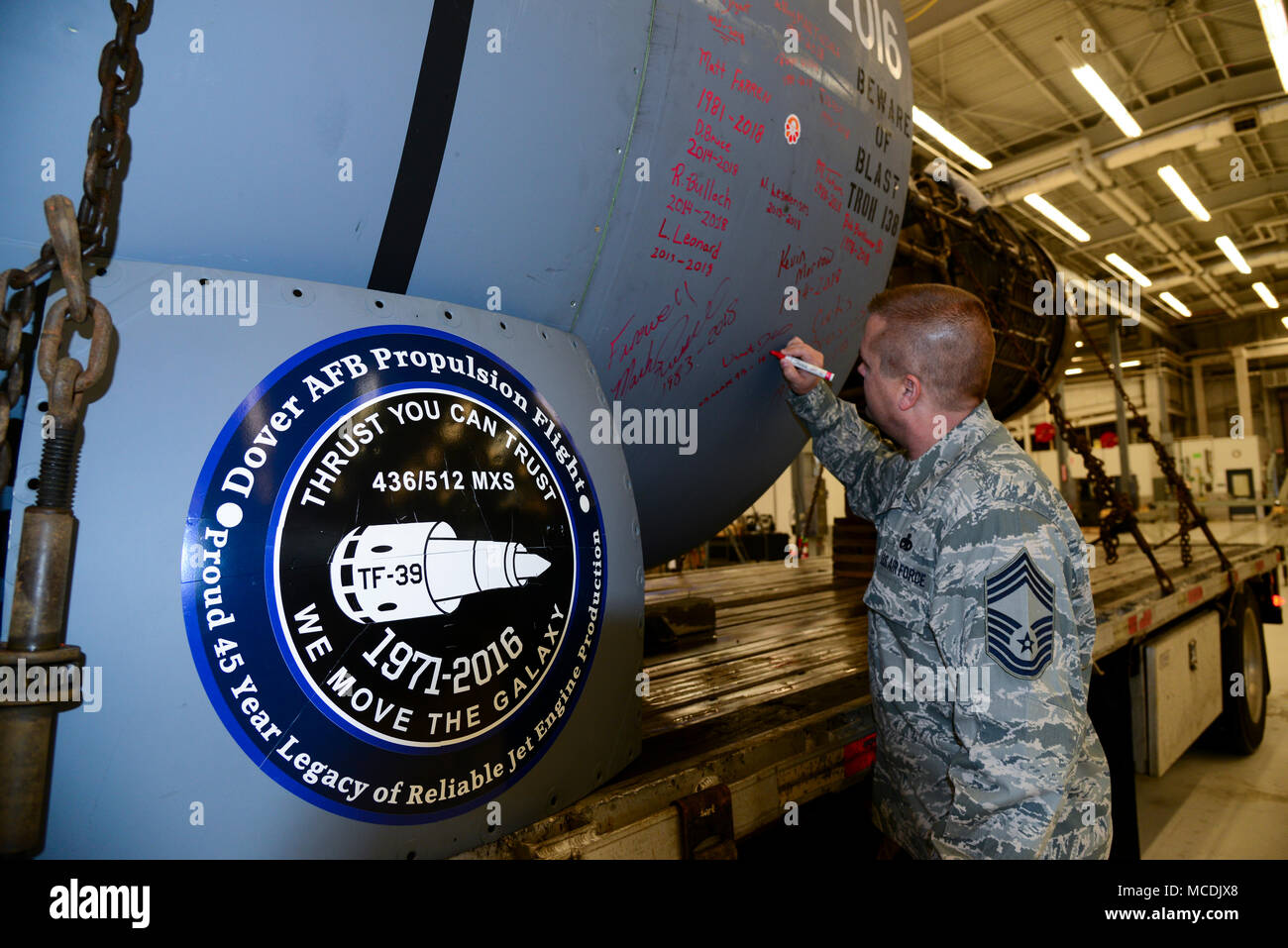 Chief Master Sgt. Vincent Alois, 512th Maintenance Group superintendent ...