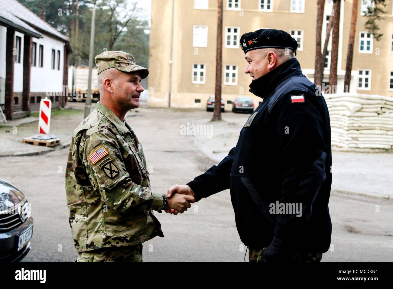 Polish Gen. Stanislaw Czosnek, commander of the 11th Armored Calvary ...