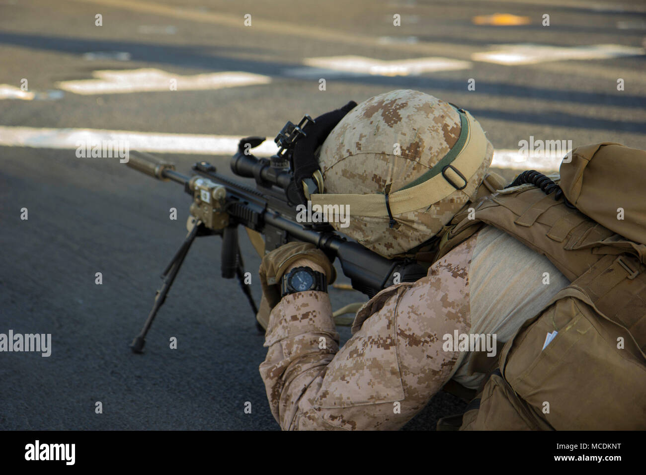 A U.S. Marine with Battalion Landing Team, 2nd Battalion, 6th Marine ...